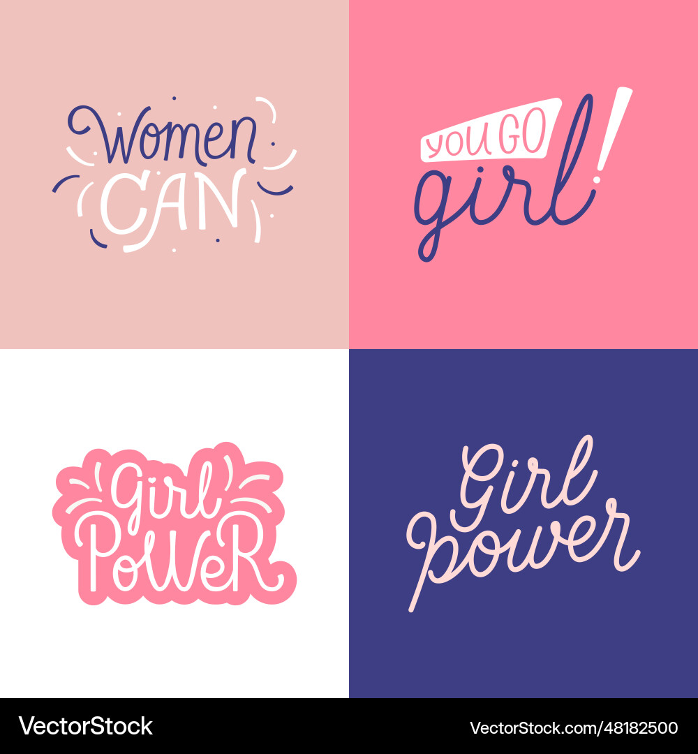In simple style with hand-lettering phrases Vector Image