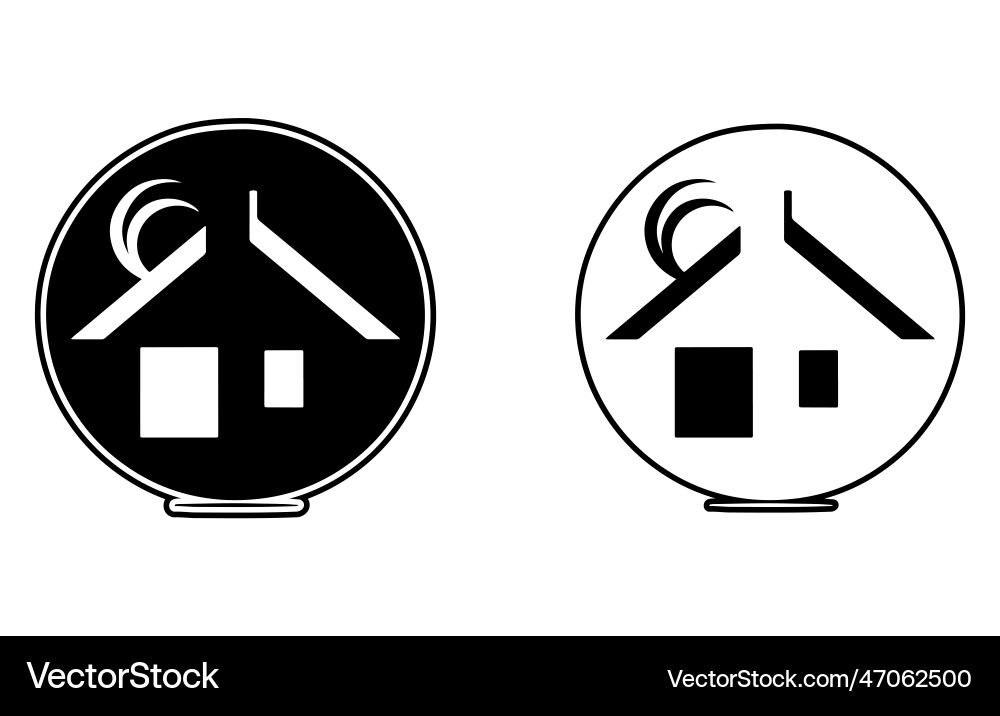 Minimal home icon web homepage symbol Royalty Free Vector