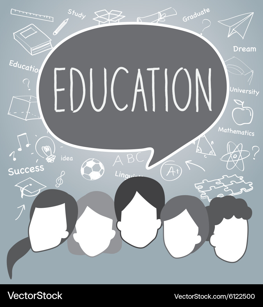 People of education concept Royalty Free Vector Image