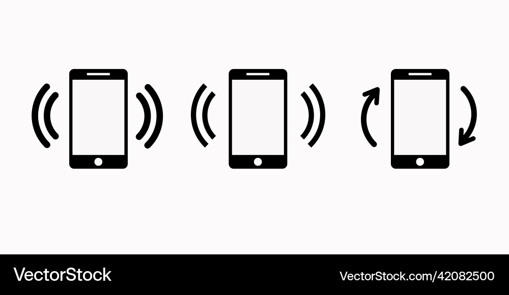 Phone icons isolated on white background Vector Image