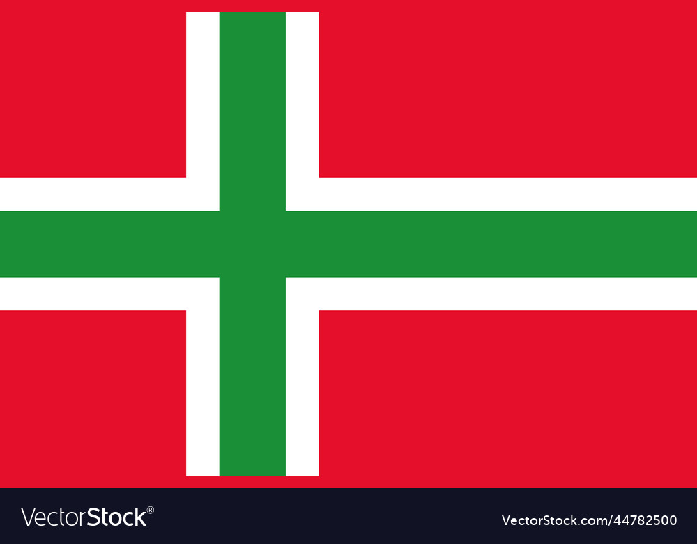 Simple flag of bornholm Royalty Free Vector Image Simple flag of bornholm Royalty Free Vector Image