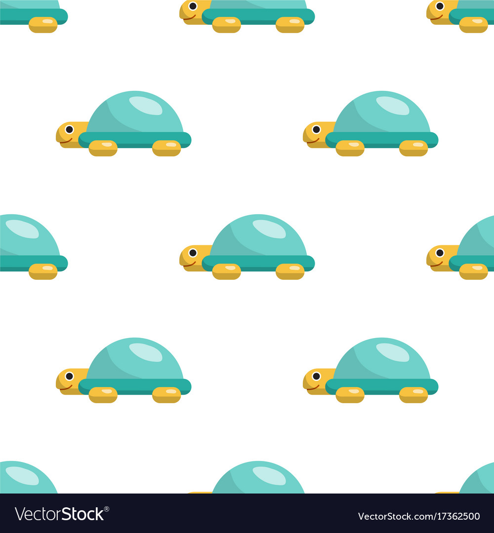 Turtle seamless pattern Royalty Free Vector Image