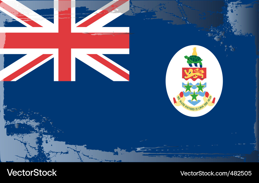 Cayman islands national flag Royalty Free Vector Image