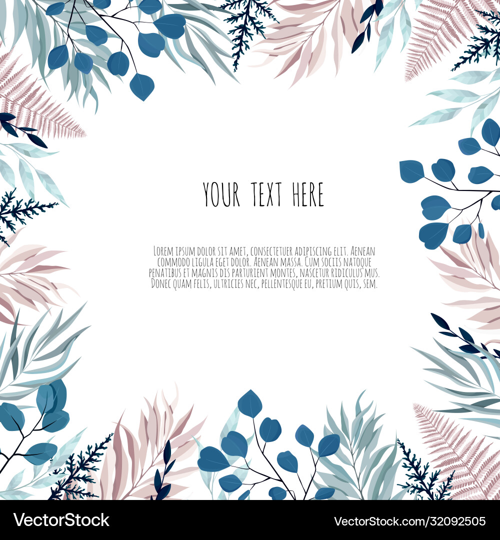 Floral design card greeting postcard Royalty Free Vector