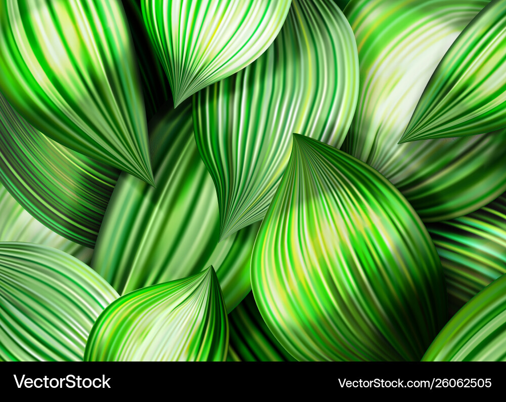 Fresh green leaves abstract background Royalty Free Vector