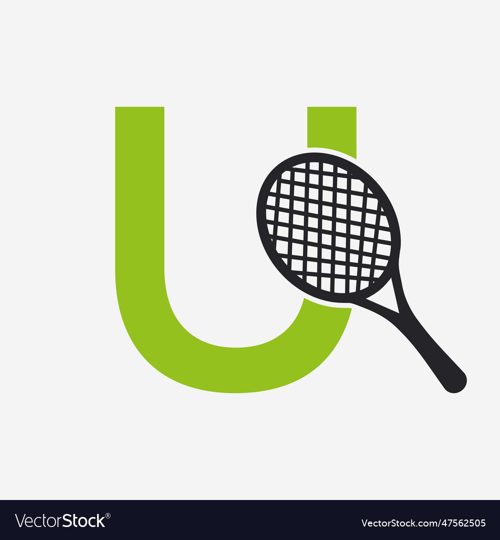 Letter u padel tennis logo padel racket logo Vector Image Letter u padel tennis logo padel racket logo Vector Image
