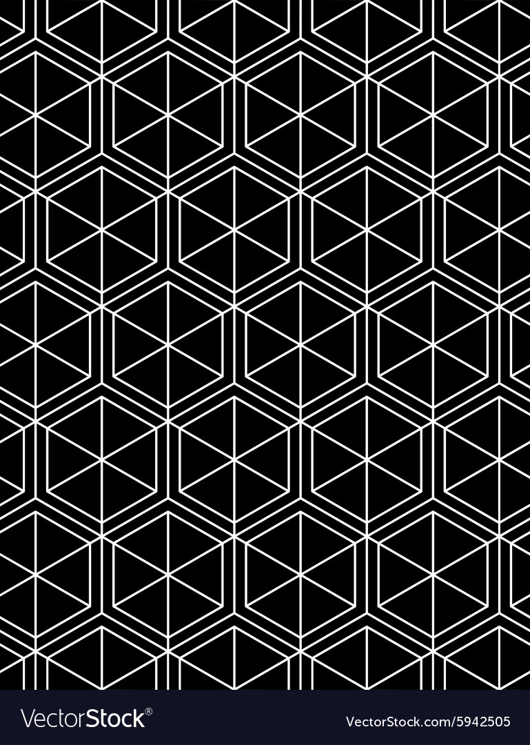 Monochrome Abstract Textured Geometric Seamless Vector Image