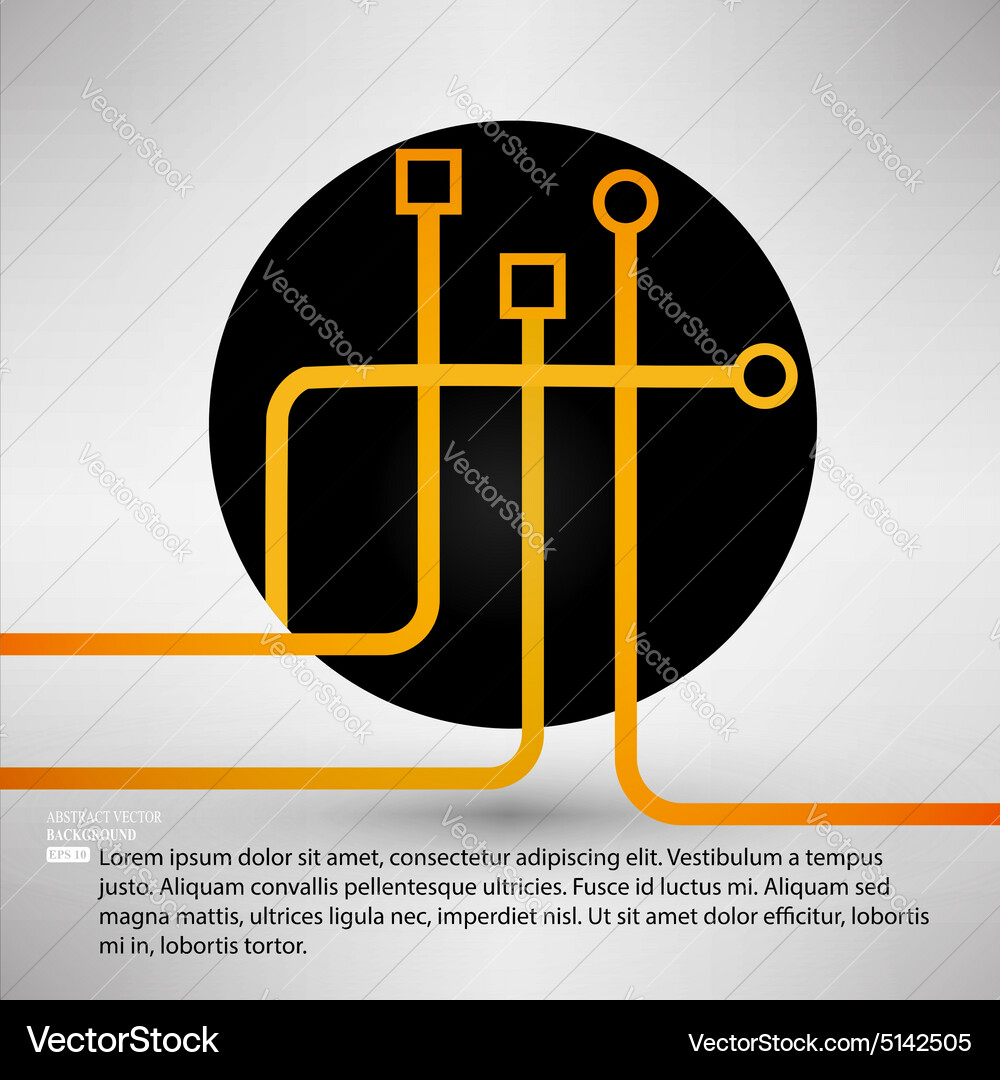 Ways of solution circle company symbol design Vector Image