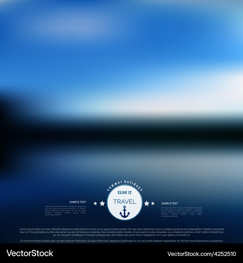 Blurred landscape background travel concept Vector Image