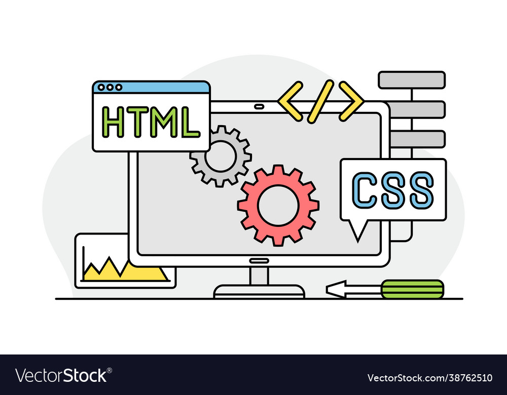 Desktop computer monitor with coding as programmed