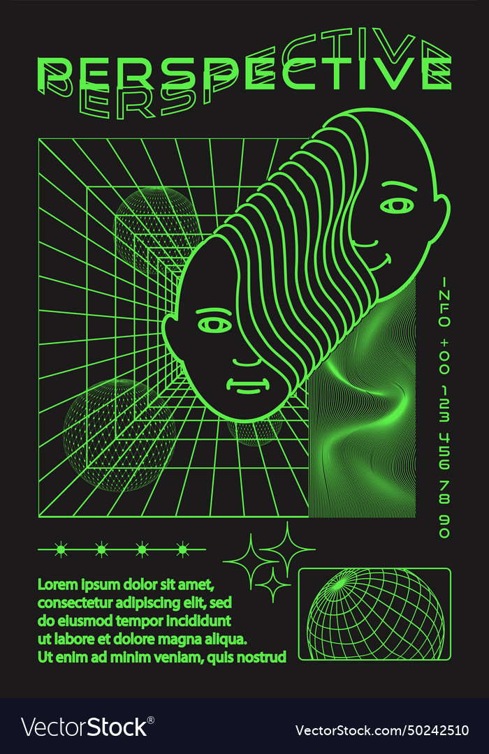 Geometric shapes frame with elements Royalty Free Vector