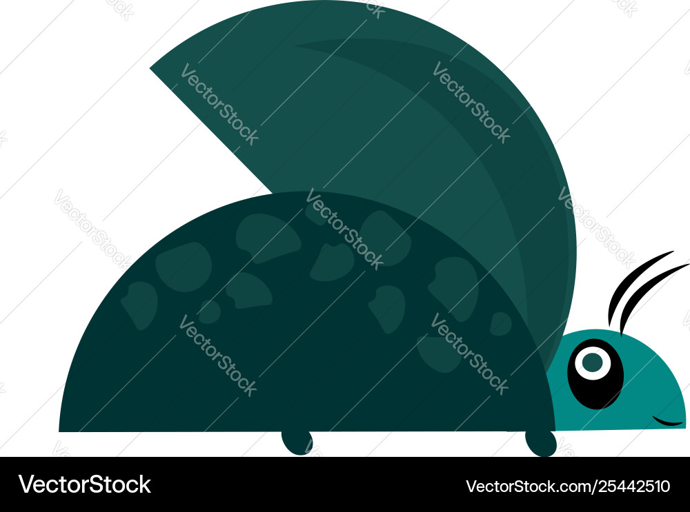 Green beetle or color Royalty Free Vector Image