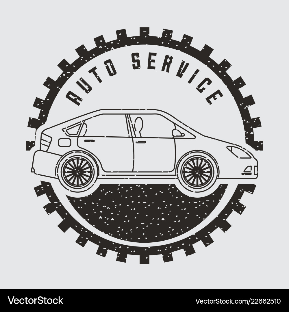Industry automotive auto service Royalty Free Vector Image
