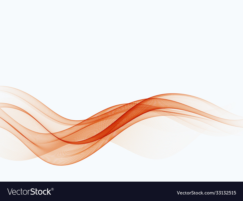 Abstract color red wave design element red wavy Vector Image