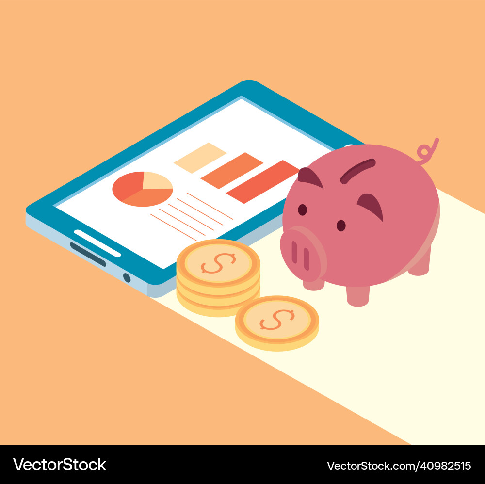 Budget management money Royalty Free Vector Image