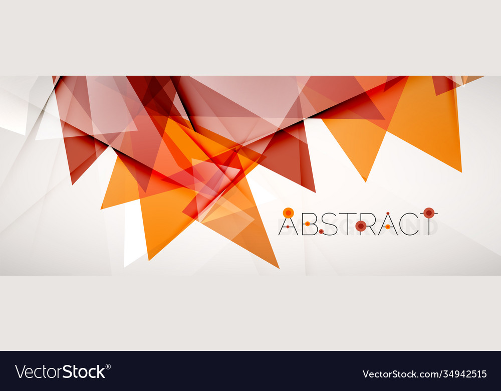 Geometric abstract background color triangle Vector Image