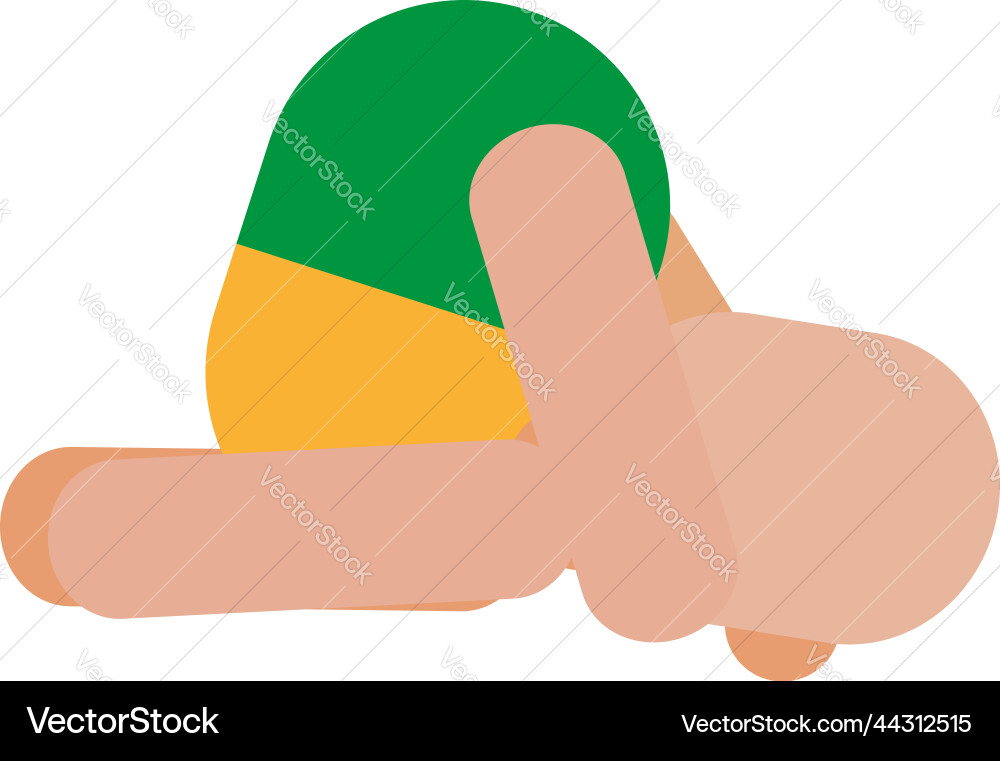 Gymnastics tumbling on a white background Vector Image