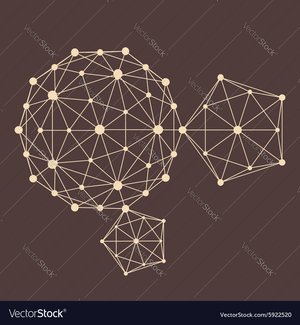 3d Molecule Structure Background Graphic Design Vector Image