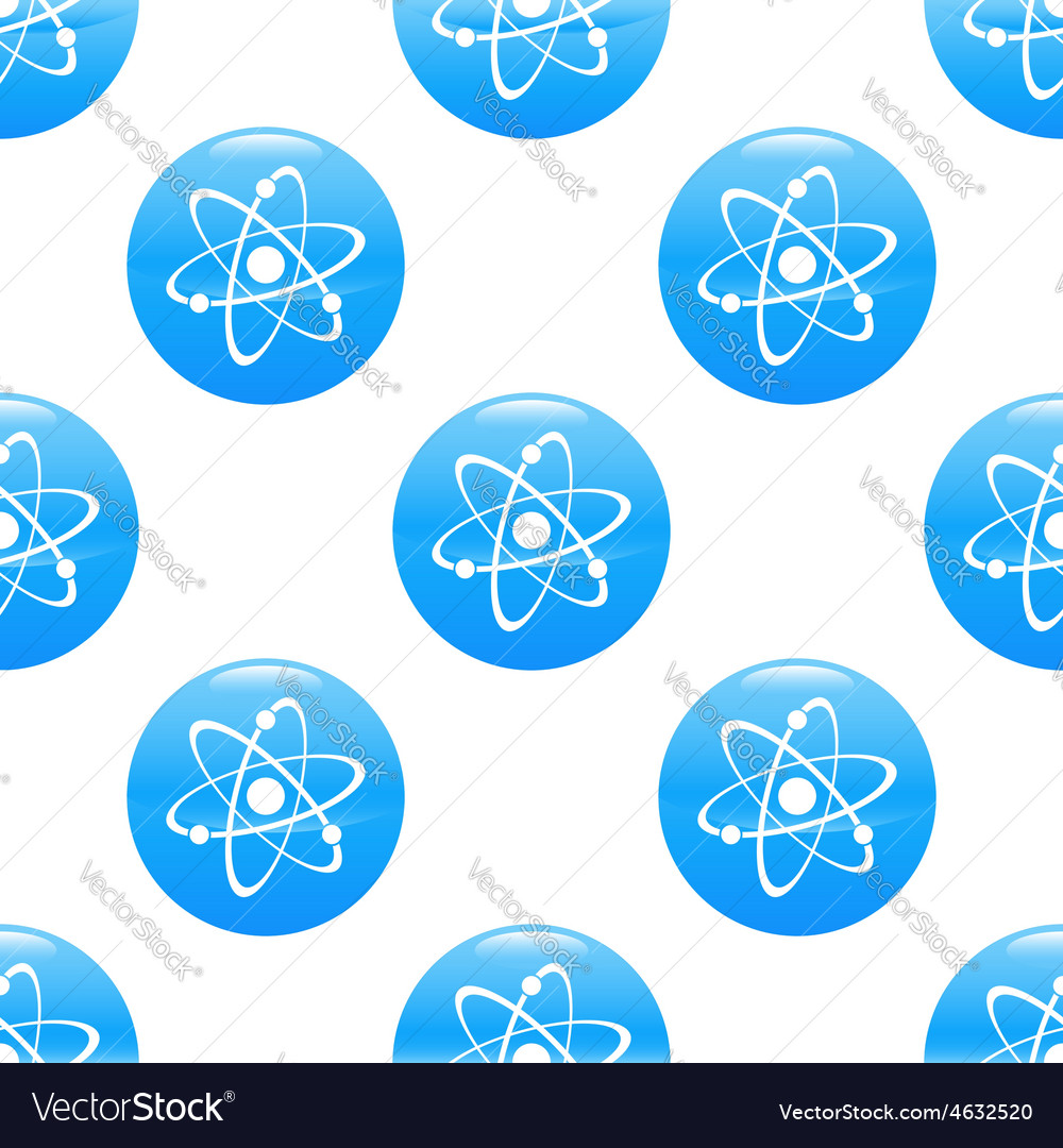 Atom sign pattern Royalty Free Vector Image - VectorStock