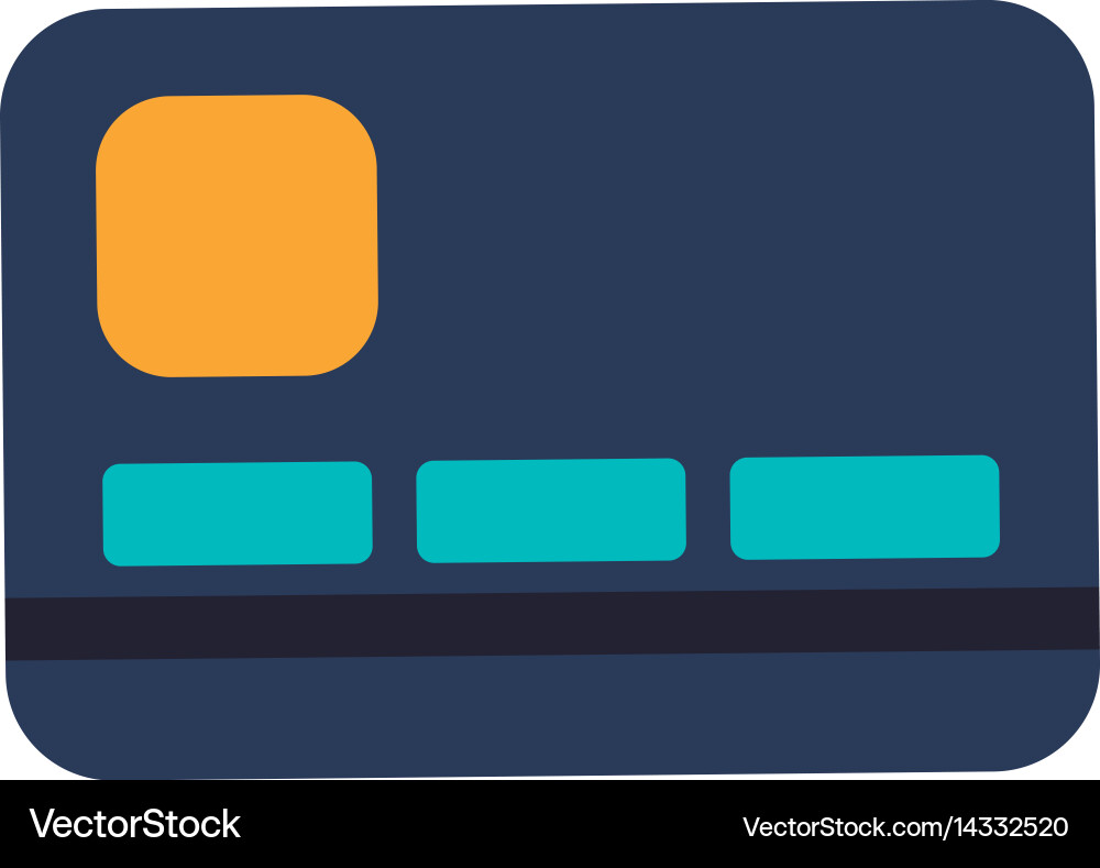 Bank credit card Royalty Free Vector Image - VectorStock