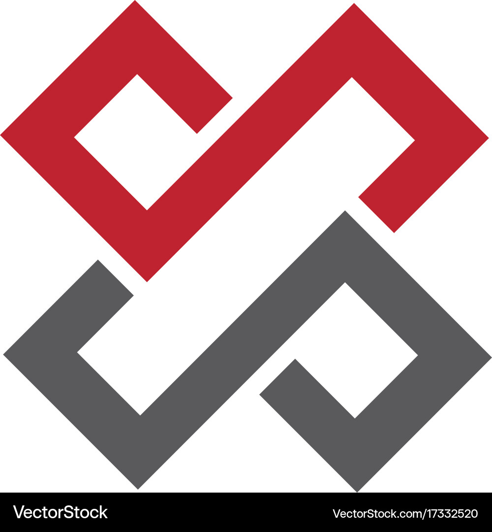 Business corporate abstract unity logo design Vector Image