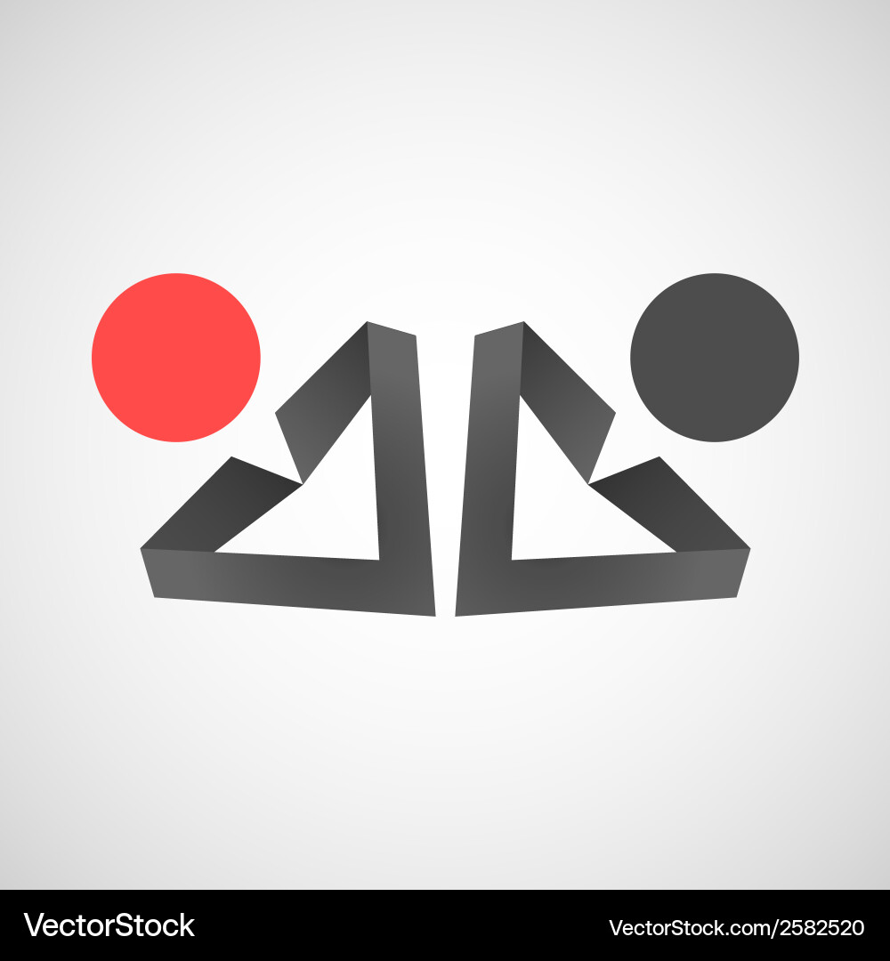 Icons of man creative simple design Royalty Free Vector