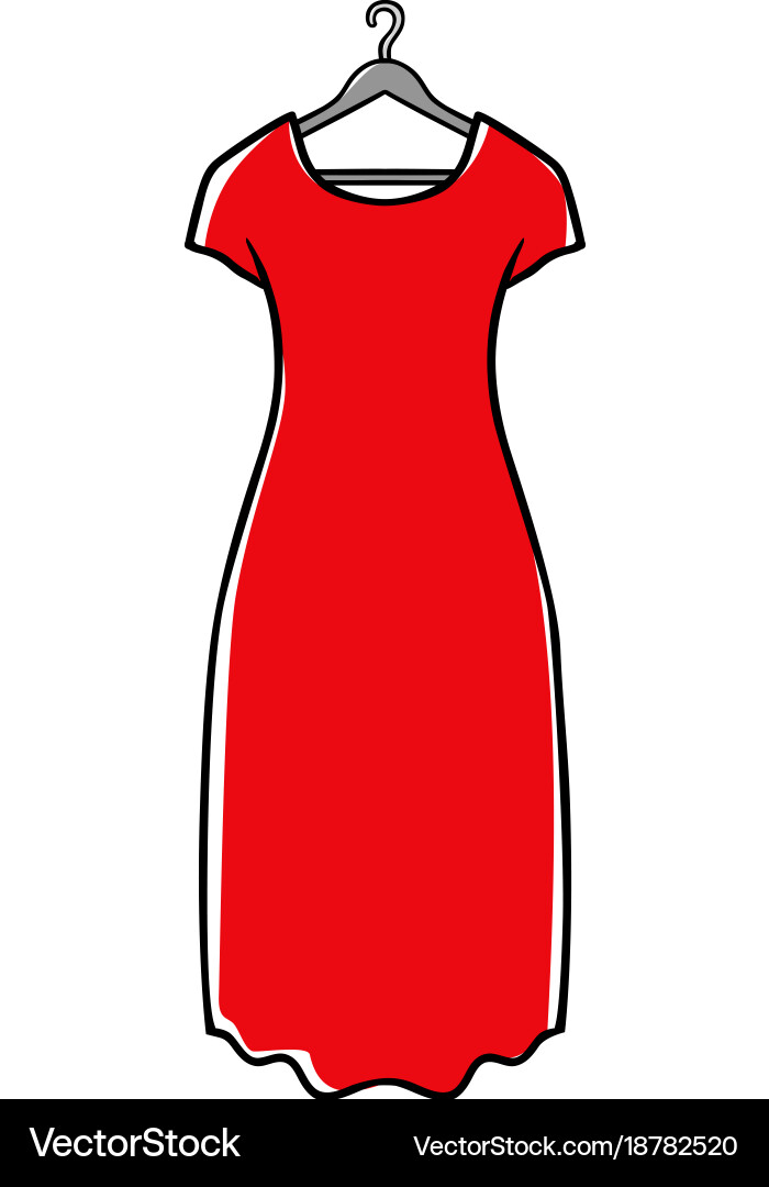 Woman dress Royalty Free Vector Image - VectorStock