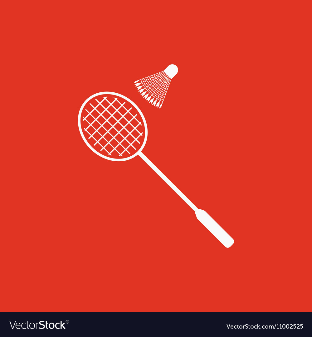 Badminton icon sport symbol flat Royalty Free Vector Image Badminton icon sport symbol flat Royalty Free Vector Image