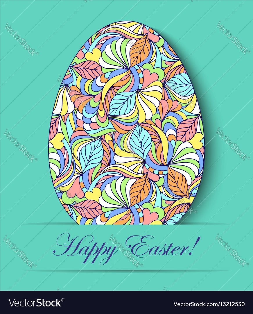 Abstract easter egg Royalty Free Vector Image - VectorStock