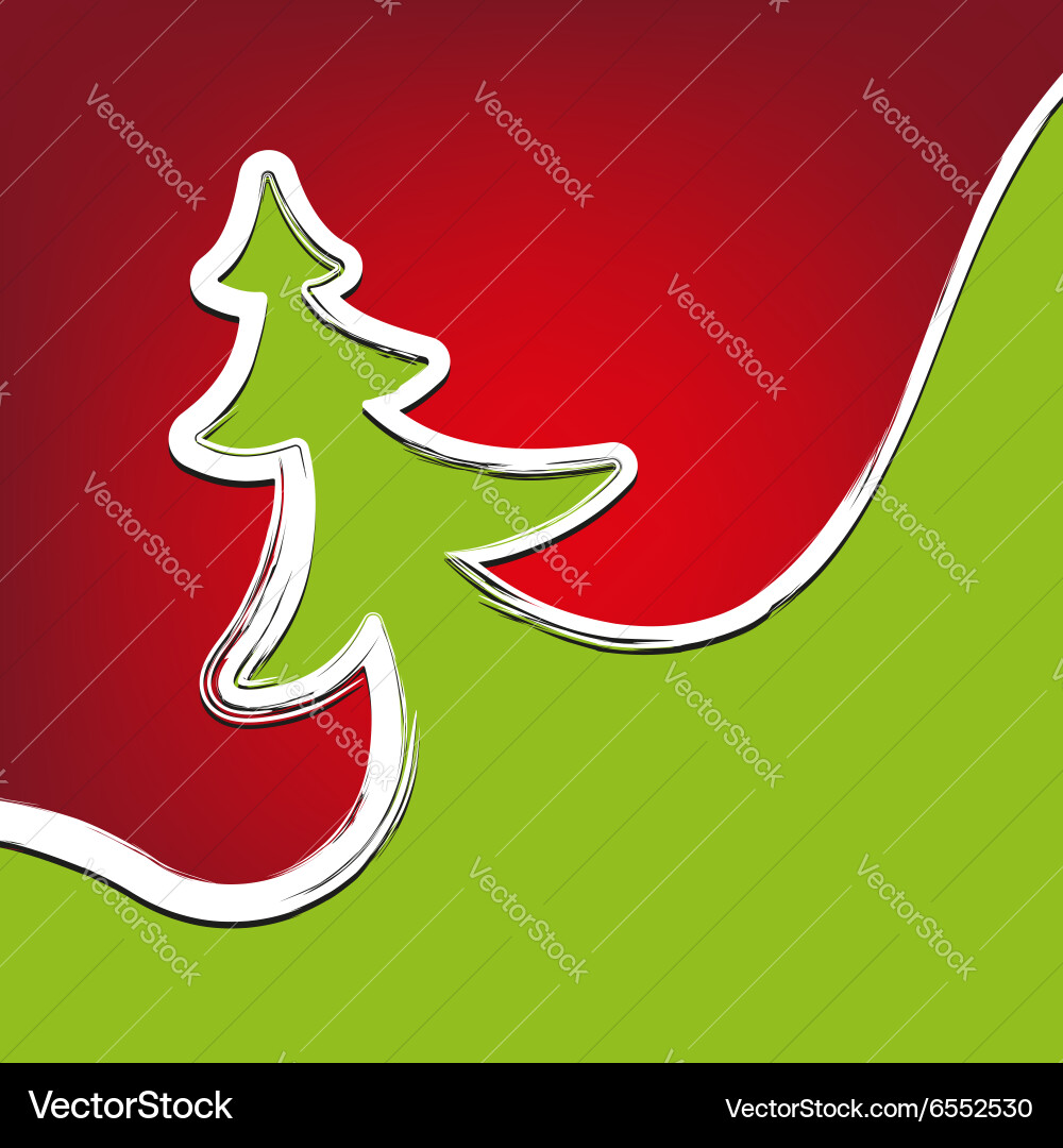 Christmas background christmas-tree strokes symbol