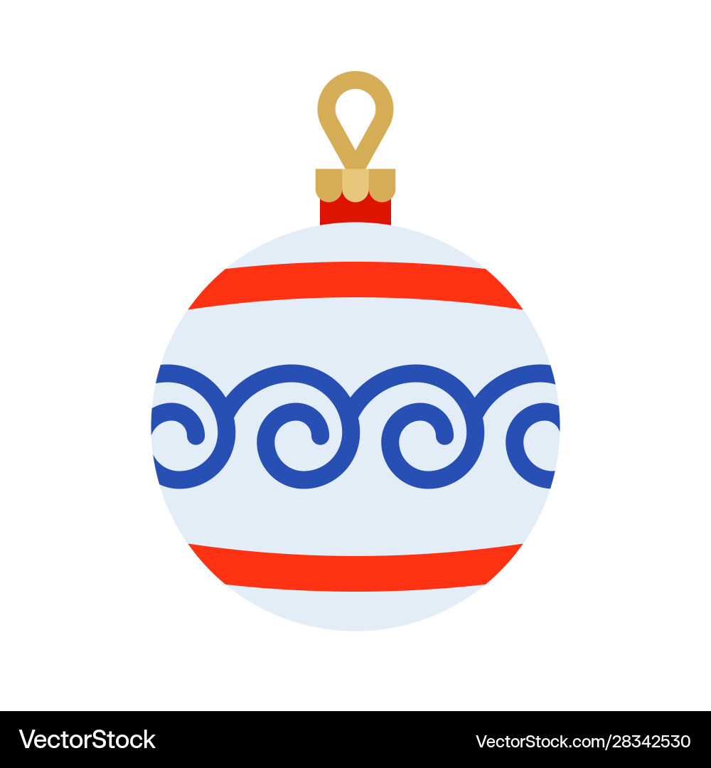 Christmas ornaments baubles or ball Royalty Free Vector