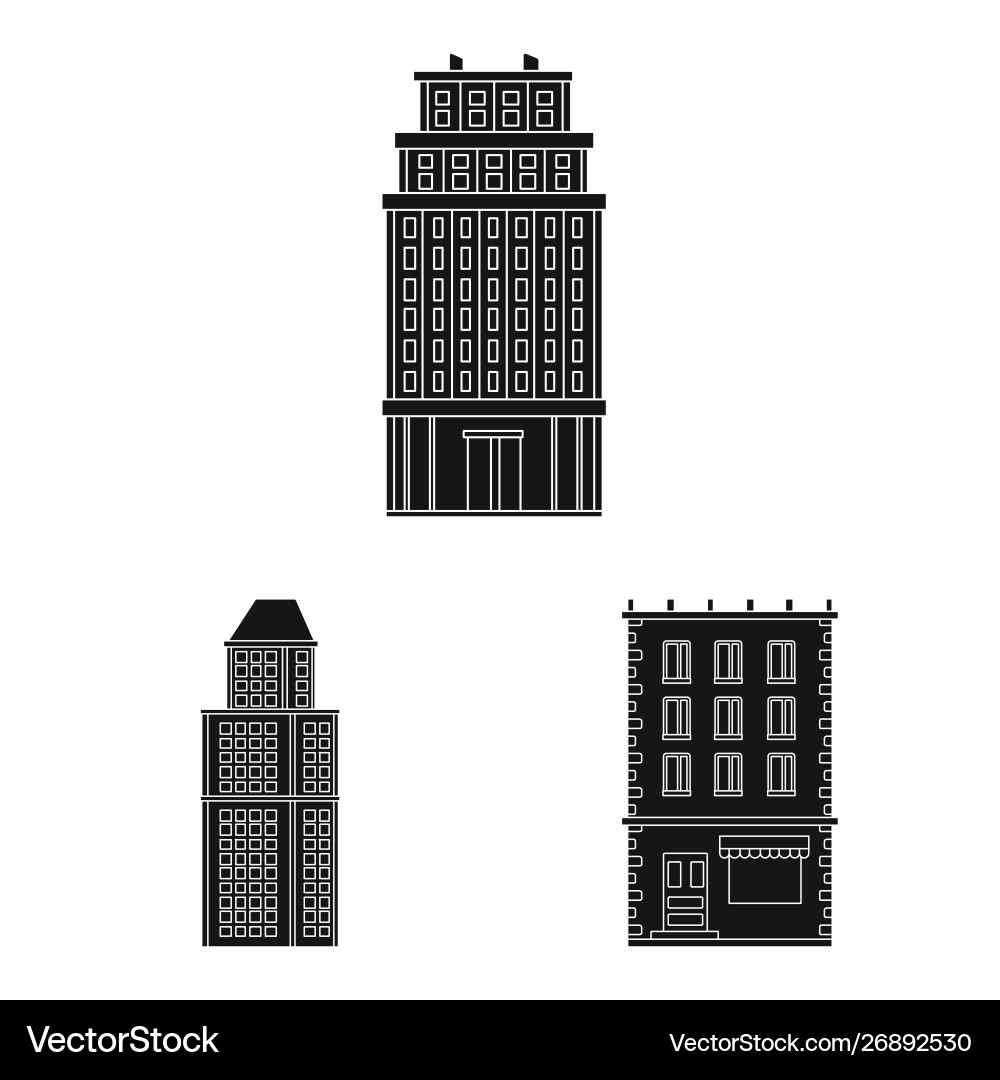 Design modern and estate logo set Royalty Free Vector Image