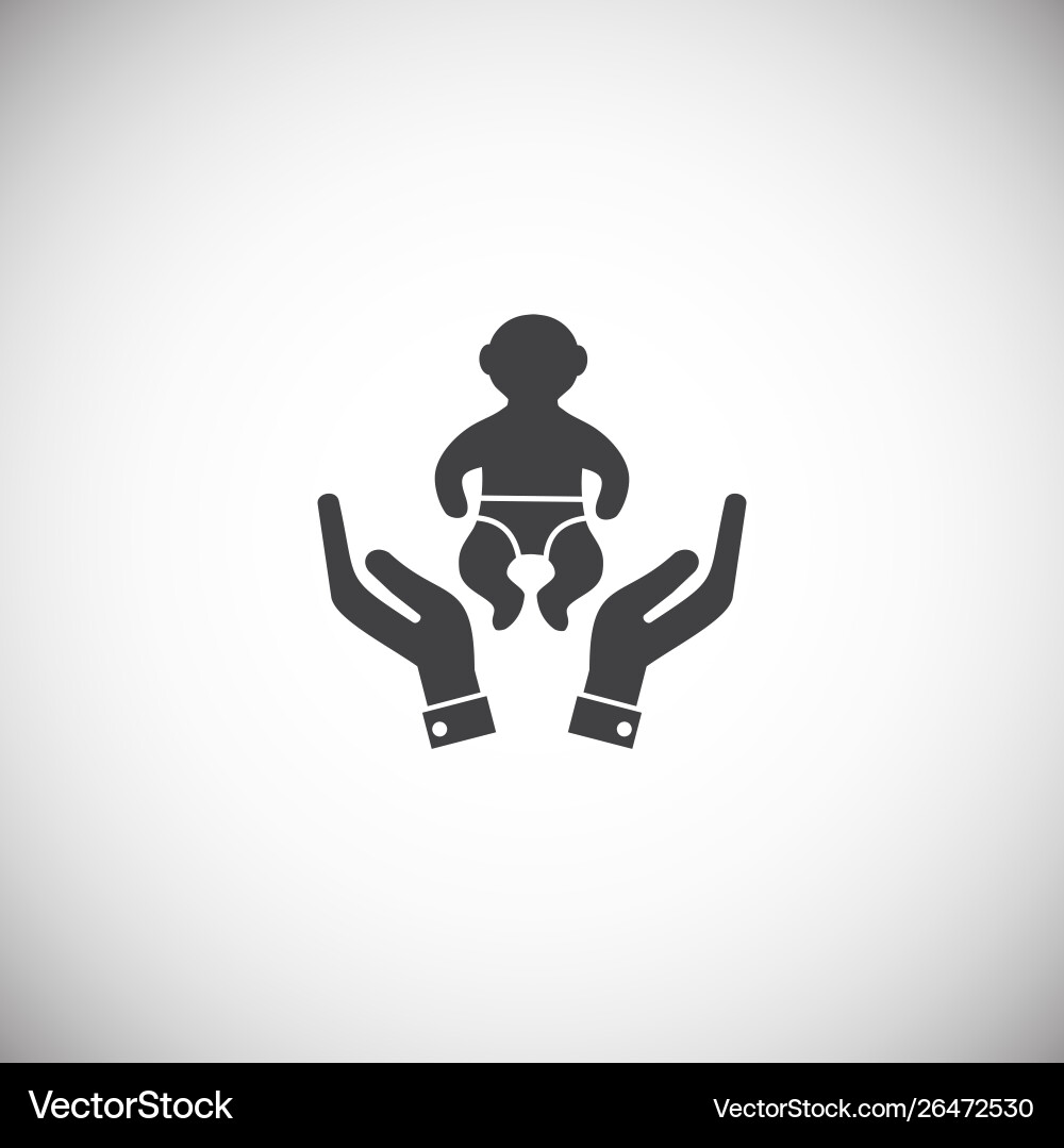 Insurance related icon on background for graphic Vector Image