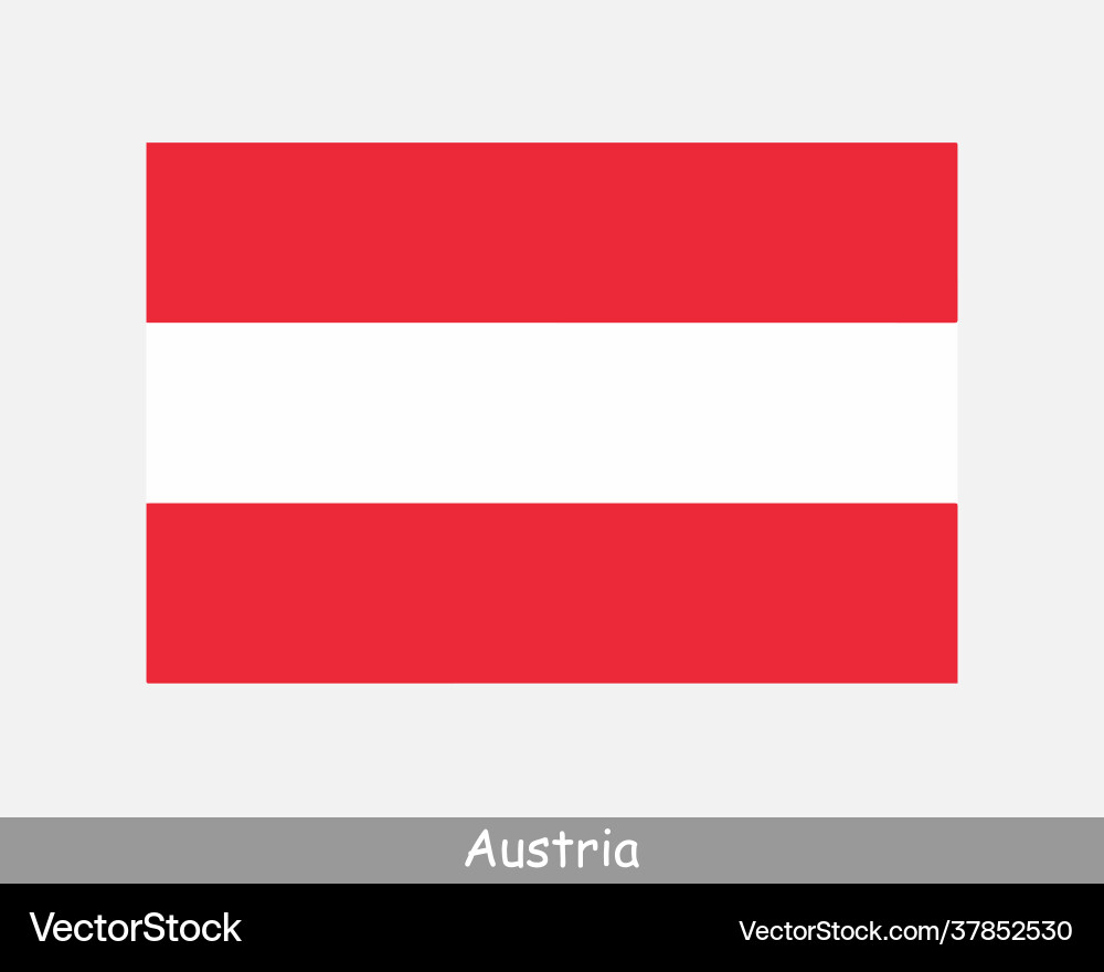 National flag austria austrian country Royalty Free Vector