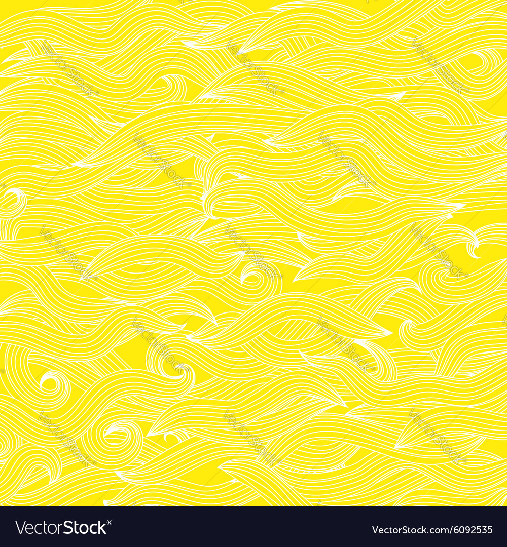 Abstract yellow wave background Royalty Free Vector Image