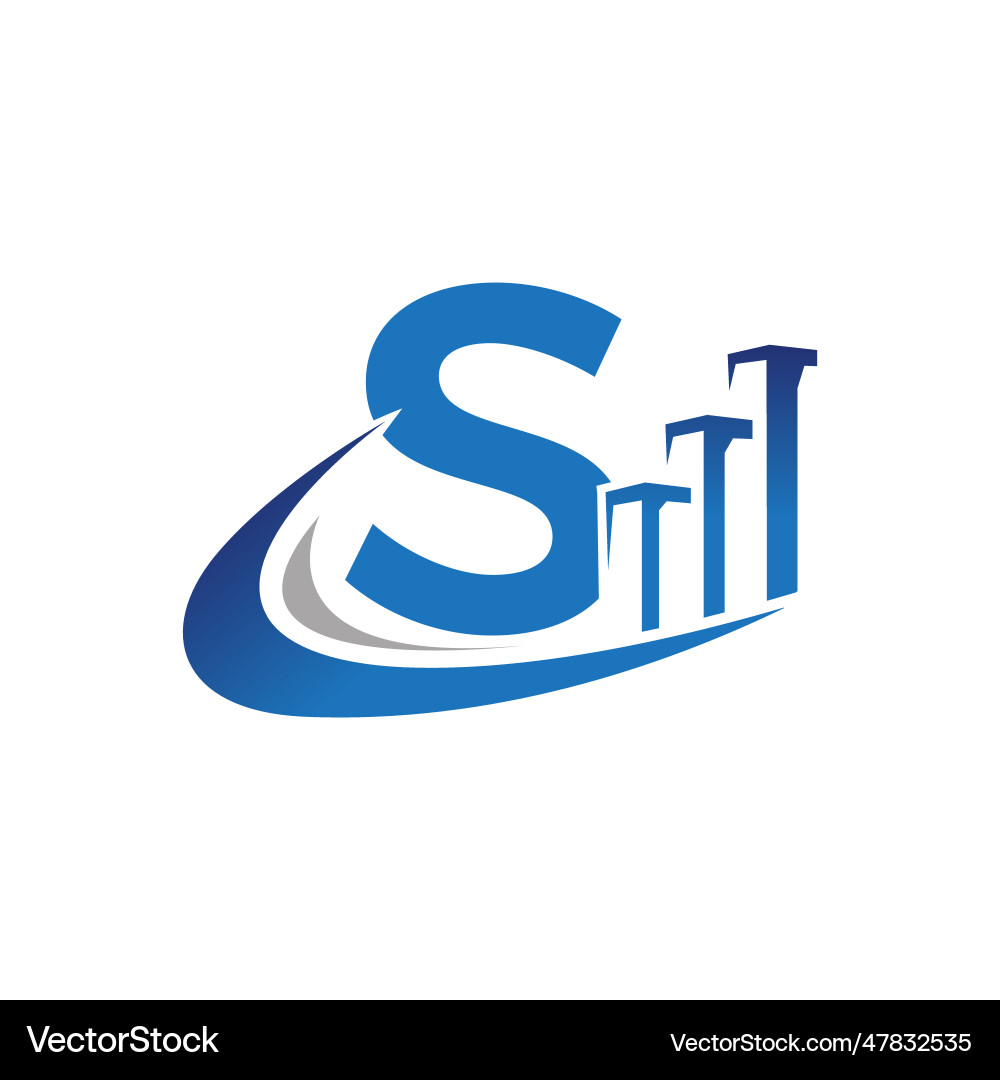 Letter s logo template colorful s Royalty Free Vector Image