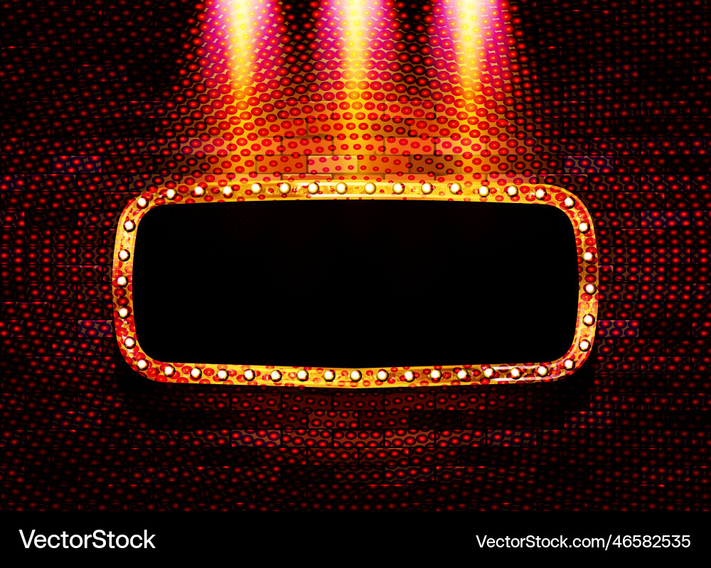 Marquee sign board for announcements Royalty Free Vector