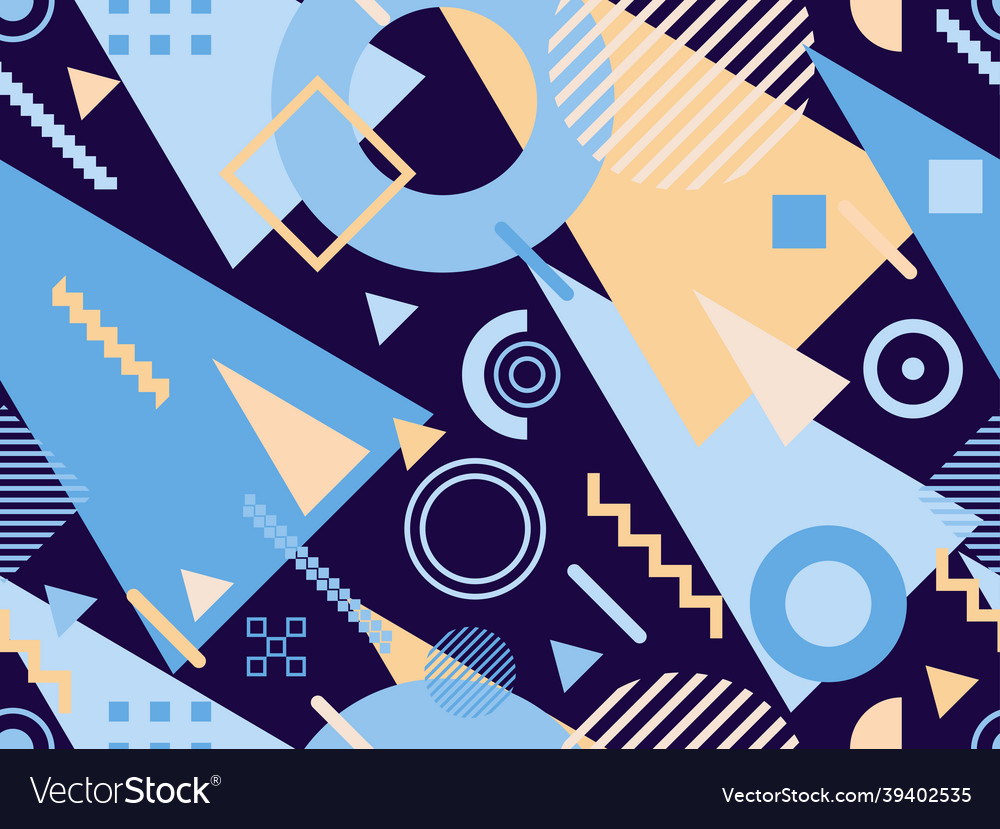 Memphis seamless pattern graphic abstract Vector Image