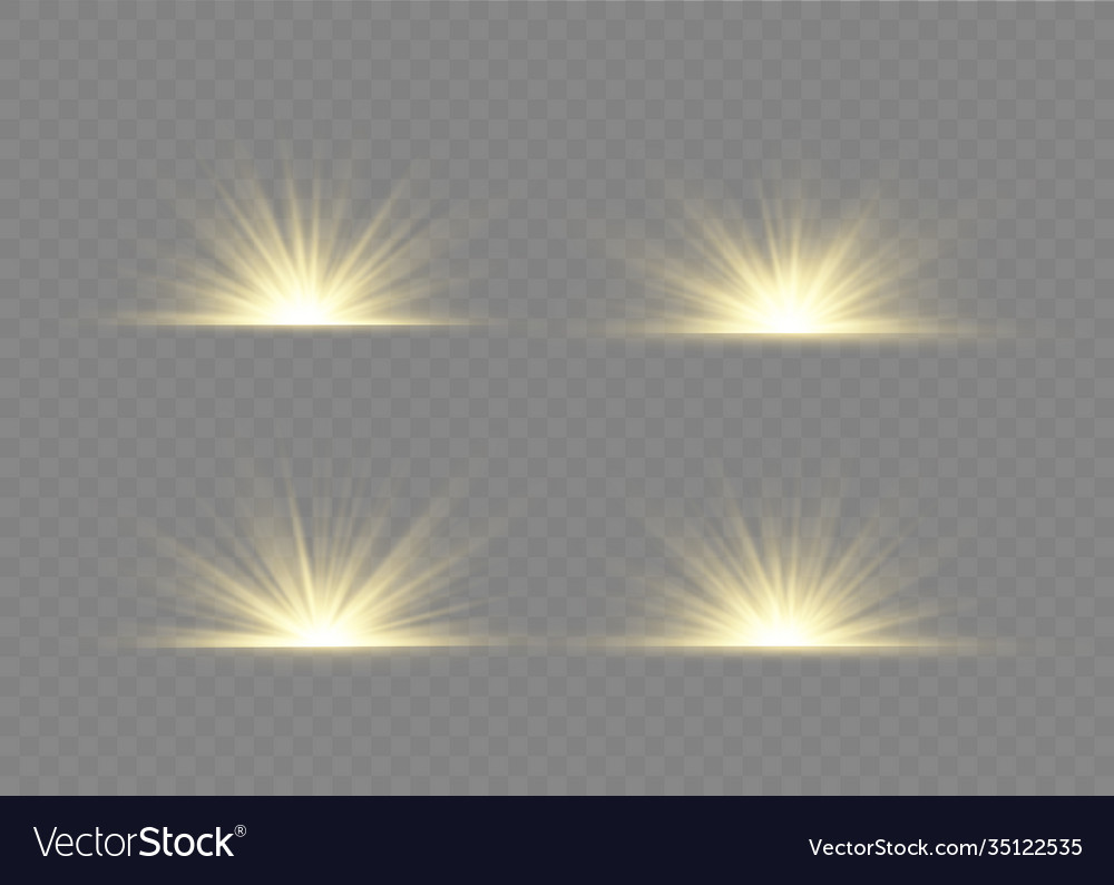 Sun ray light Royalty Free Vector Image - VectorStock