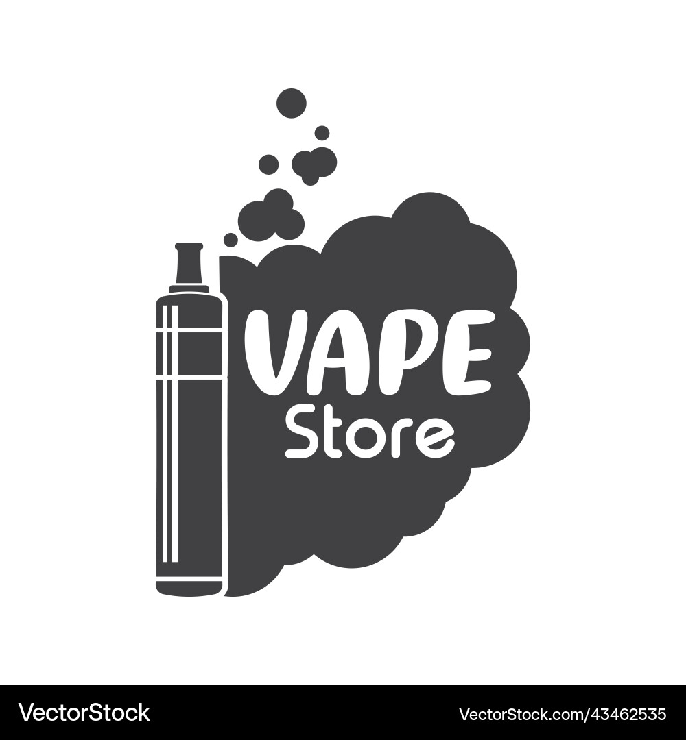 Vapor or vape logo Royalty Free Vector Image - VectorStock
