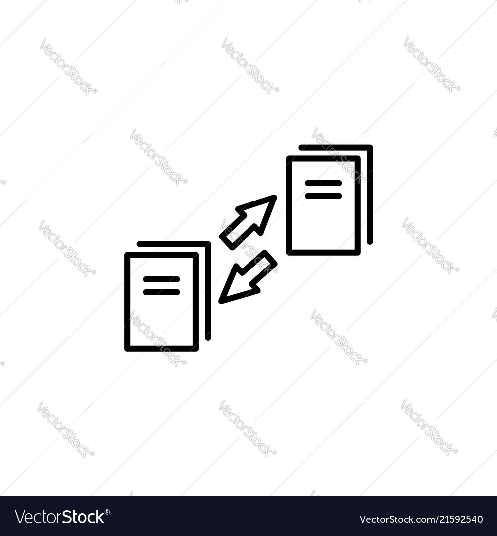 Data synchronization icon Royalty Free Vector Image