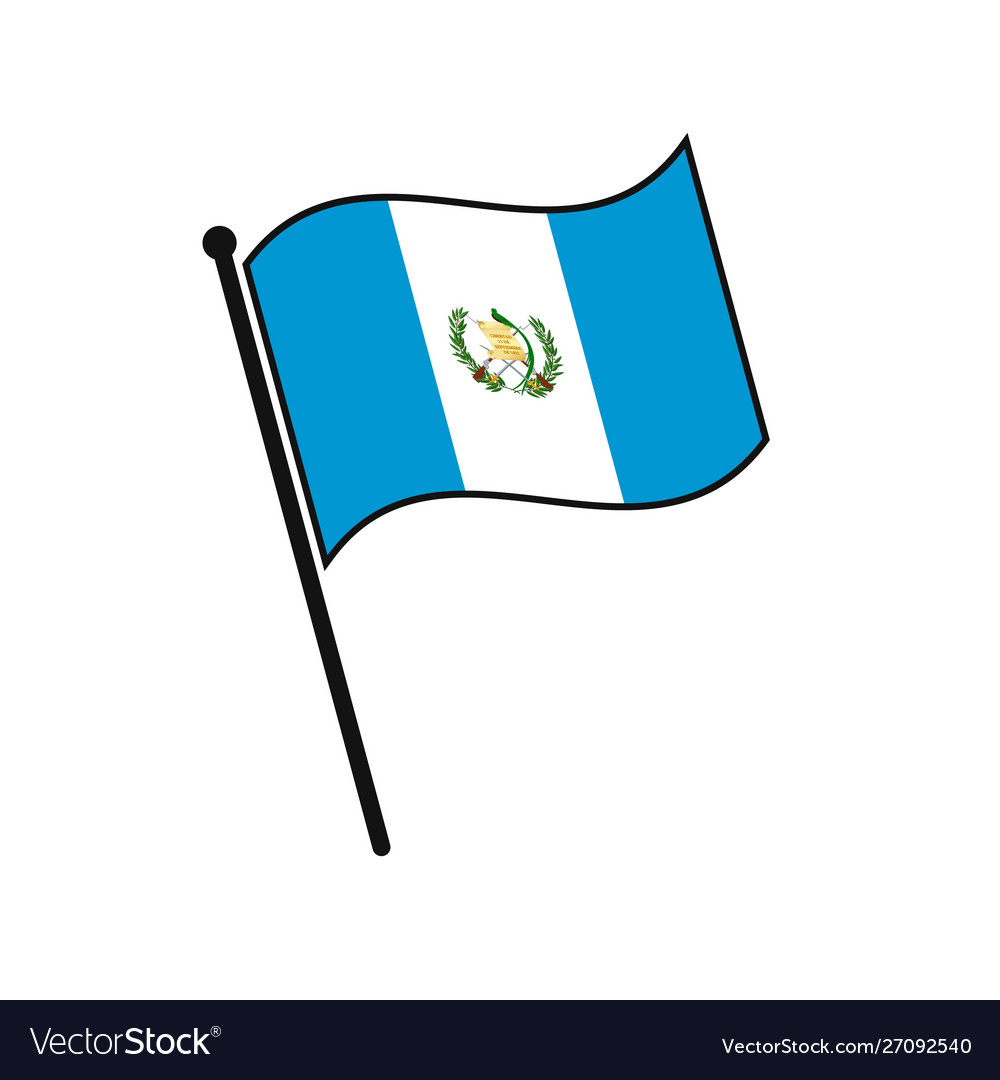 Simple flag isolated Royalty Free Vector Image