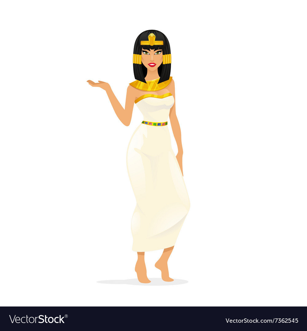 Egypt queen cleopatra Royalty Free Vector Image