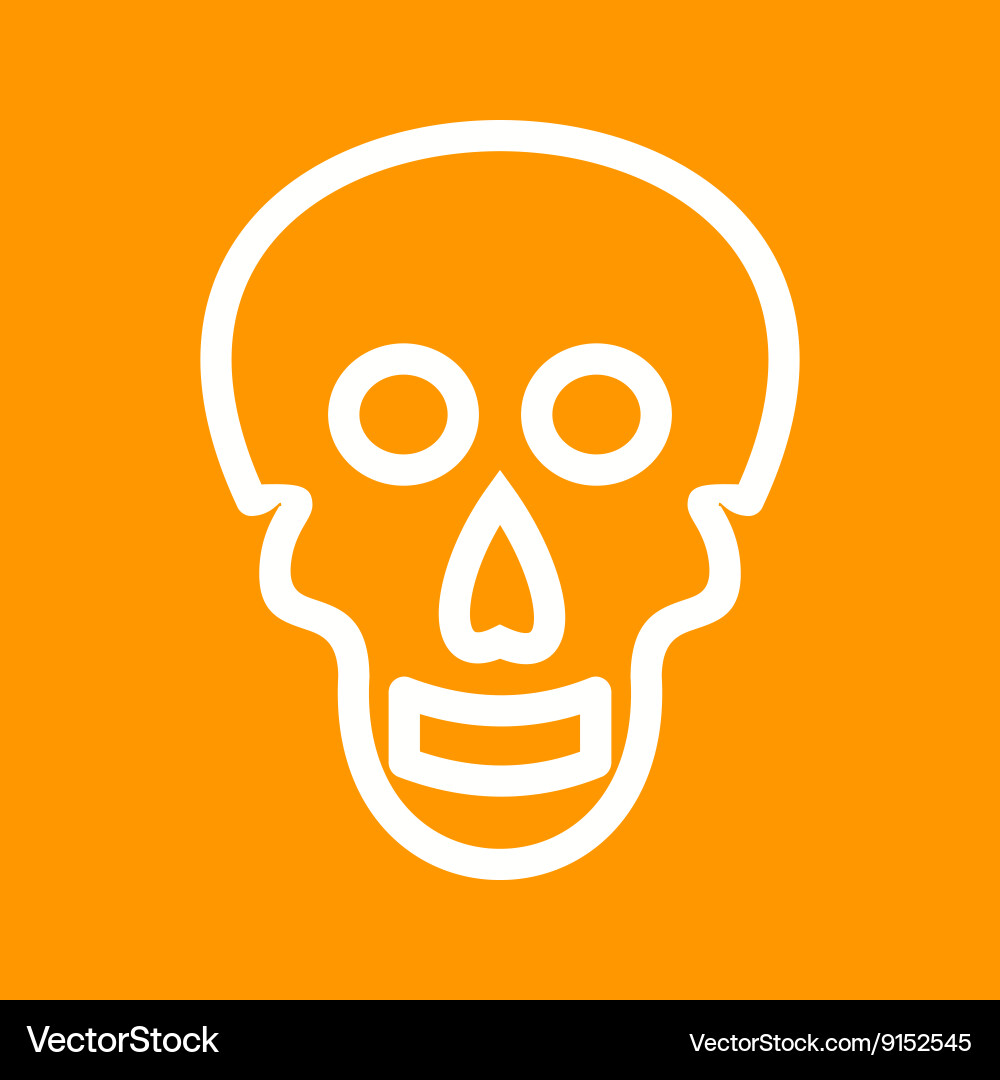 Face skeleton Royalty Free Vector Image - VectorStock
