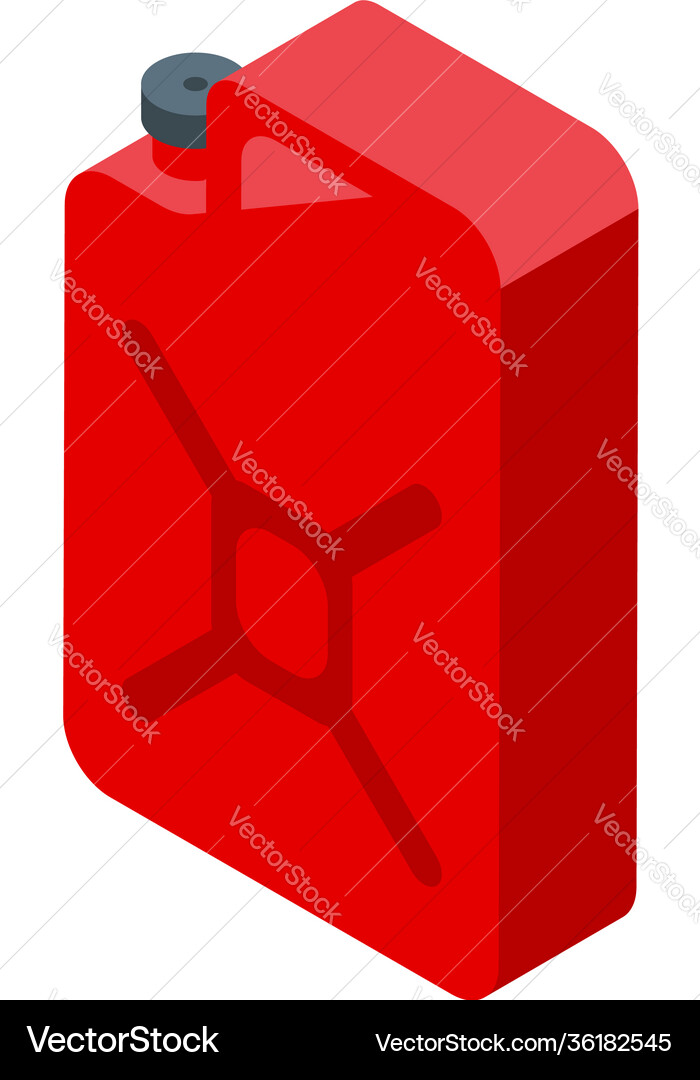 Oil canister icon isometric style Royalty Free Vector Image