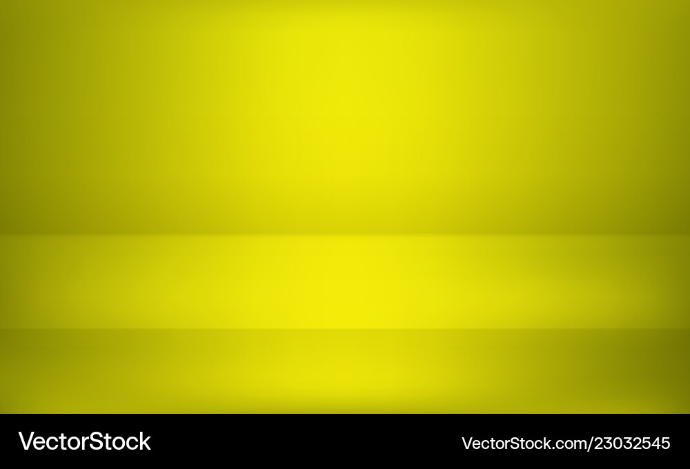Studio yellow background or product table showroom