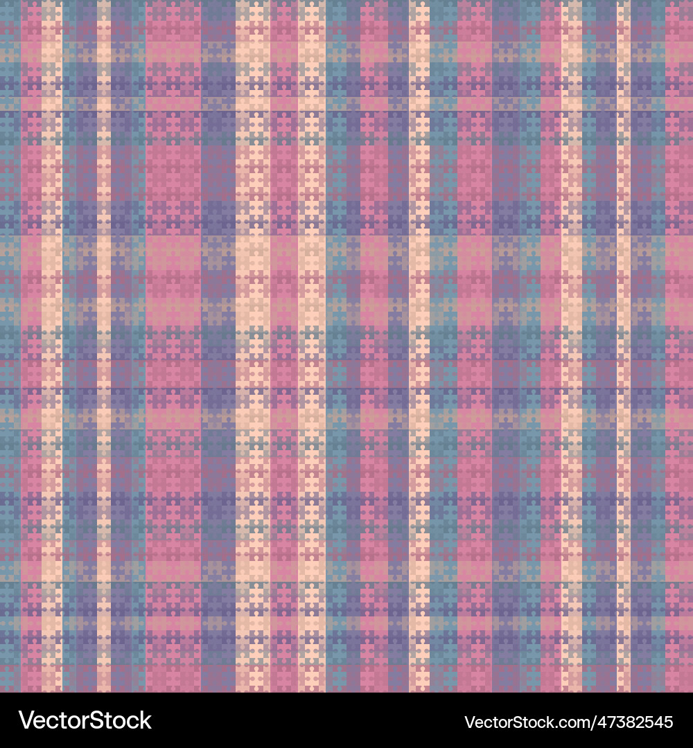 Tartan or plaid pastel color pattern Royalty Free Vector