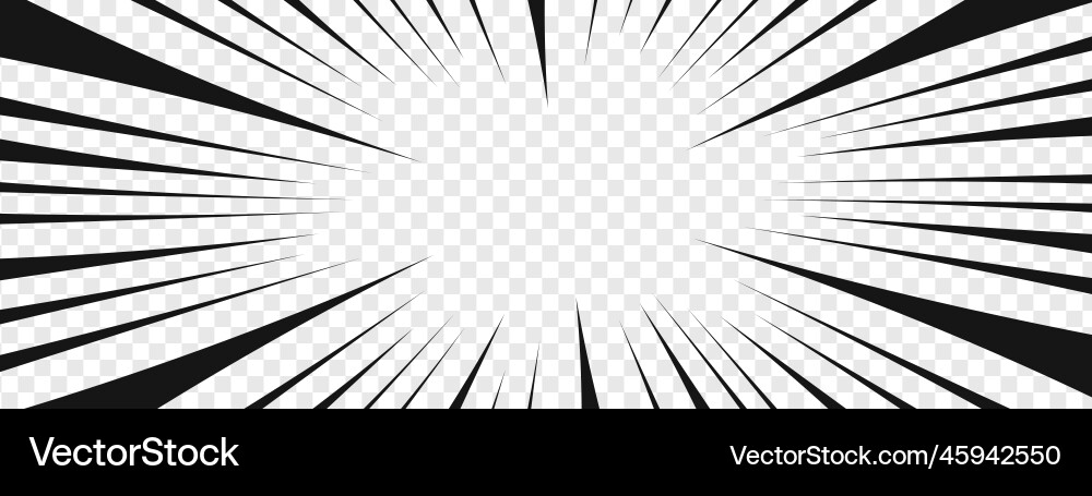 Emphasis graphic effect in comic manga book page Vector Image