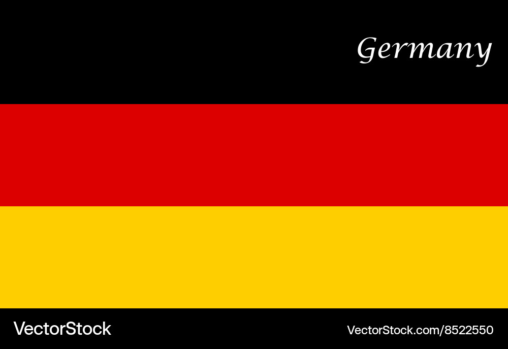 Flag of germany Royalty Free Vector Image - VectorStock