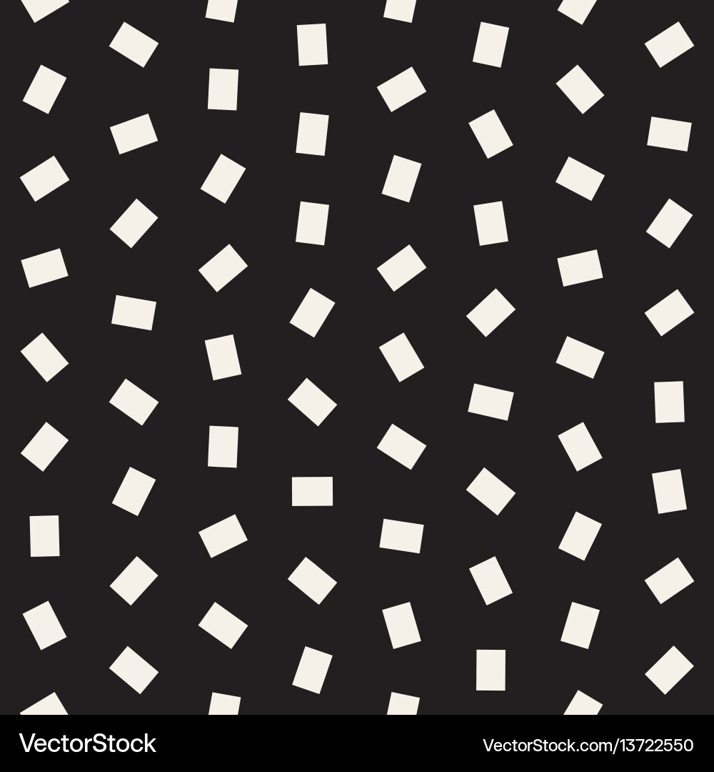Geometric scattered shapes seamless black Vector Image